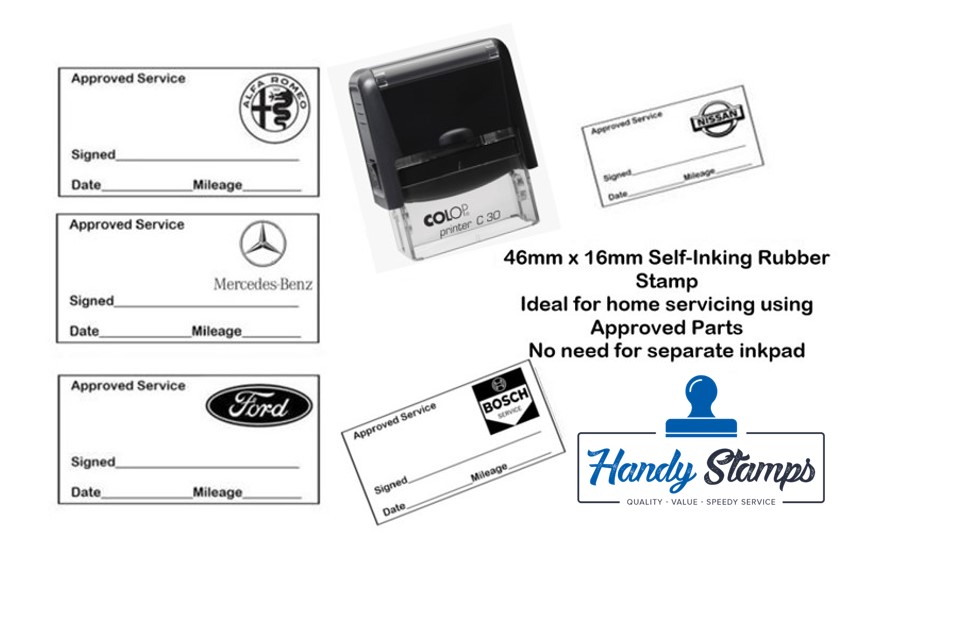 Garage Service Stamps | Car Service Book Stamps - HS